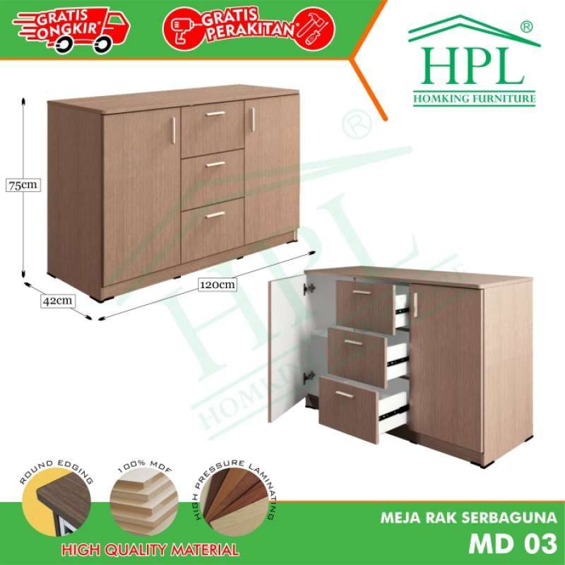 Promo Meja Rak Kabinet Serbaguna Hpl Diskon 23% di Seller Sejahtera ...