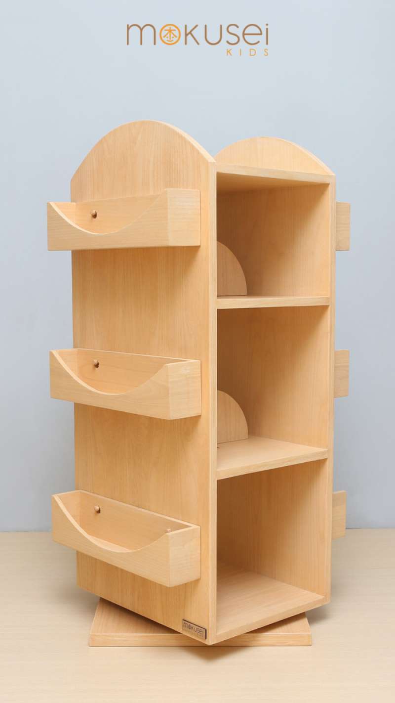 Promo Satsurou + |bookshelf |rotating Book Shelf | Rak Buku Diskon 23% ...