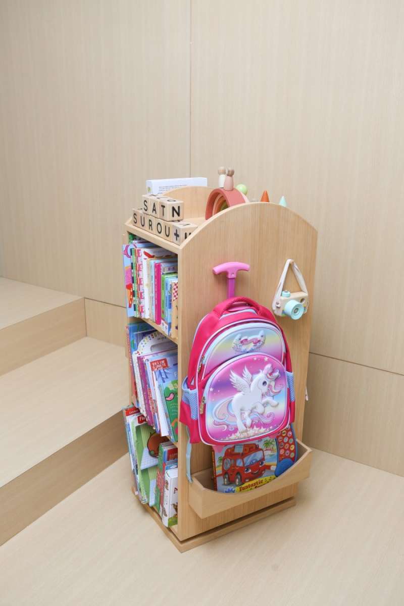 Promo Satsurou + |bookshelf |rotating Book Shelf | Rak Buku Diskon 23% ...