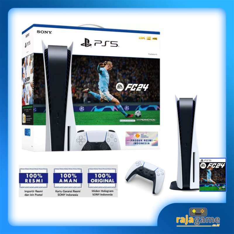 Promo PlayStation 5 PS5 Disc Console Bundle EA Sports FC 24 Diskon 16% di Seller Rajagame ...