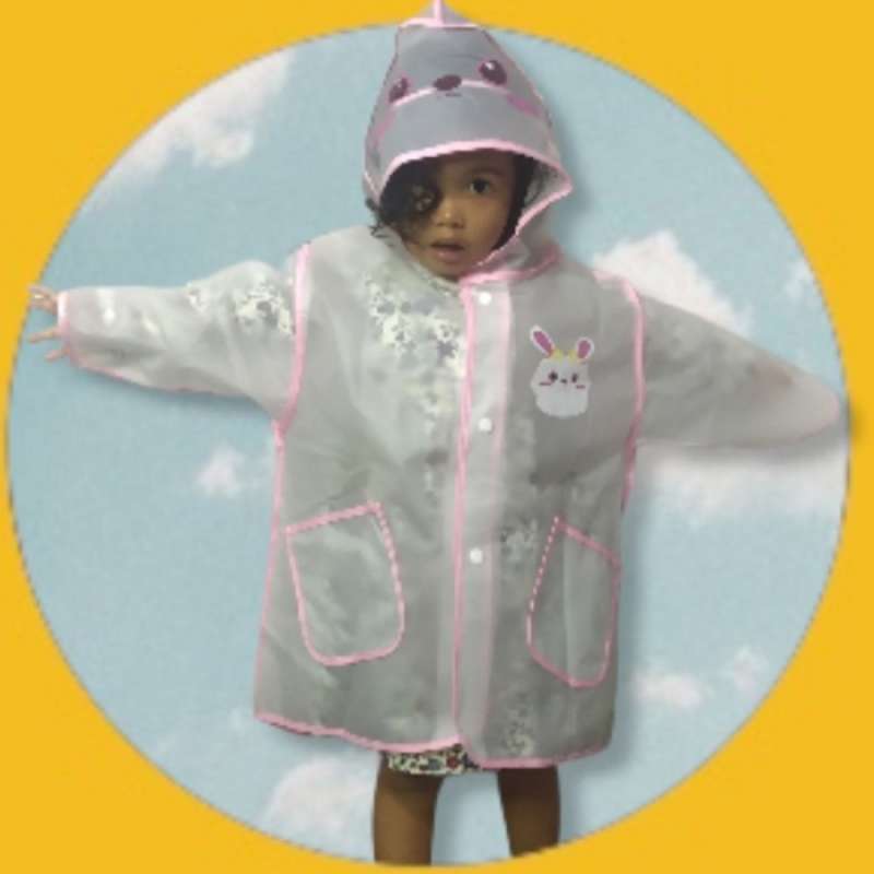 Promo Jas Hujan Anak Terusan Karakter Animal / Jas Hujan Transparan ...
