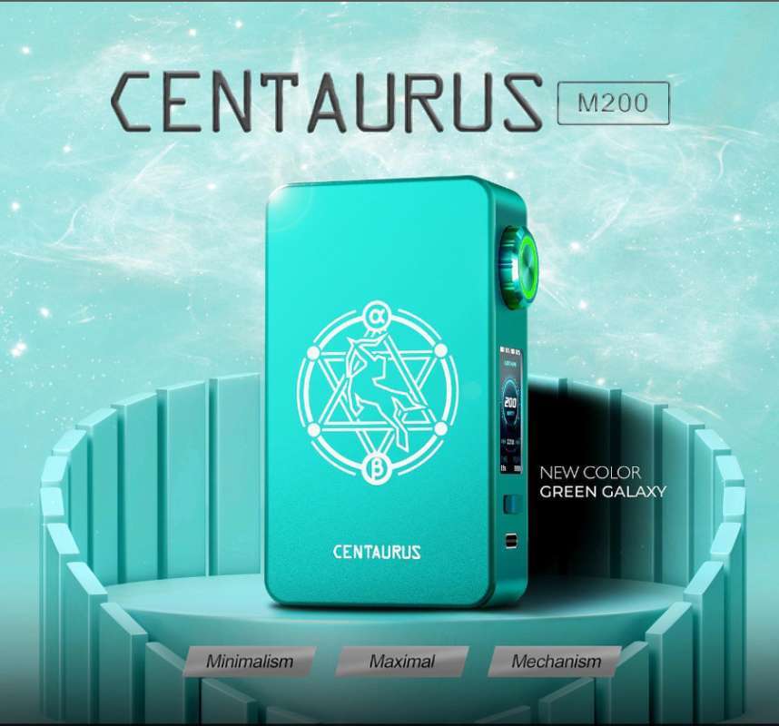 Jual Centaurus M200 200W GREEN GALAXY Box Mod Only Lost Vape Authentic ...