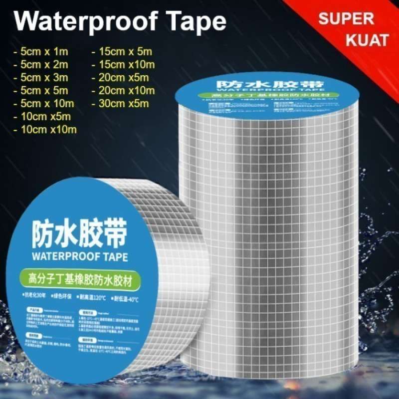 Promo Lakban Anti Bocor Anti Air Aluminium Foil Waterof Tape 10cm x 10m Diskon 23% di Seller CV ...