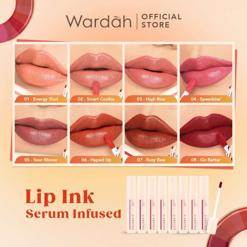 Jual Wardah Colorfit Lip Ink Serum Infused - Lip Cream Hasil Glossy ...