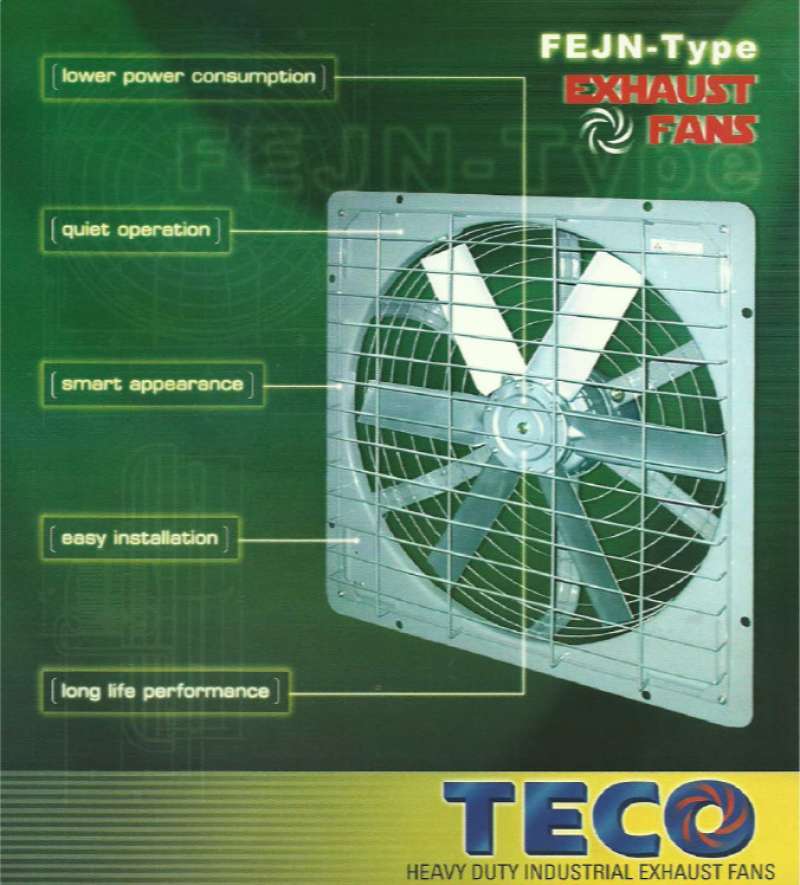 Promo Wall Exhaust Fan Teco Taiwan Fejn 060024 (24) 380v Diskon 23% Di ...