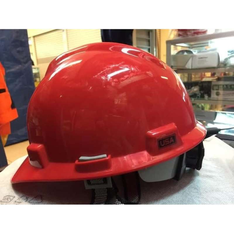 Promo Helm Usa Warna Merah Plus Fasetrack /safety Helm Diskon 23% Di ...