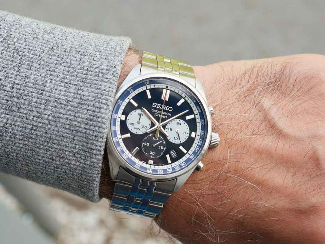 Promo Jam Tangan Pria Seiko Chronograph Blue Ssb427p1 Ssb427 Garansi ...