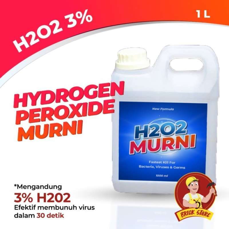 Jual H2O2 3% / Hidrogen Peroksida 3% / Hydrogen Peroxide 3 % 1 L Liter ...