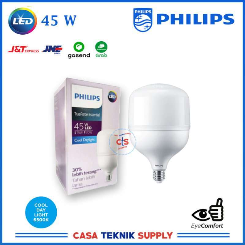 Promo Lampu PHILIPS Essential Tforce Core HB 45W E27 TrueForce Putih Diskon 23% di Seller Vexana ...
