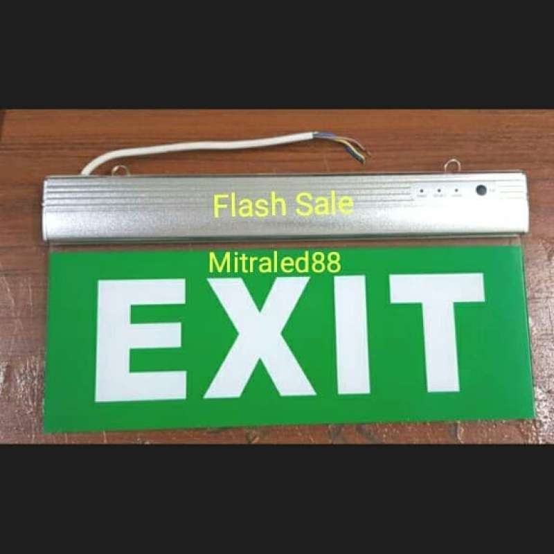 Promo Lampu Exit Led Emergensi Exit Lamp Lampu Darurat Exite 2arah
