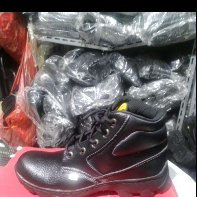 Promo Sepatu Safety Semi Boot Tali Pelindung Sepatu Kerja Diskon 23% Di ...
