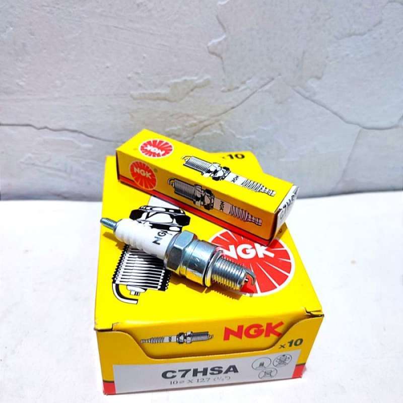 Jual BUSI MOTOR NGK UNIVERSAL MOTOR BEBEK HONDA/YAMAHA C7HSA ORIGINAL ...