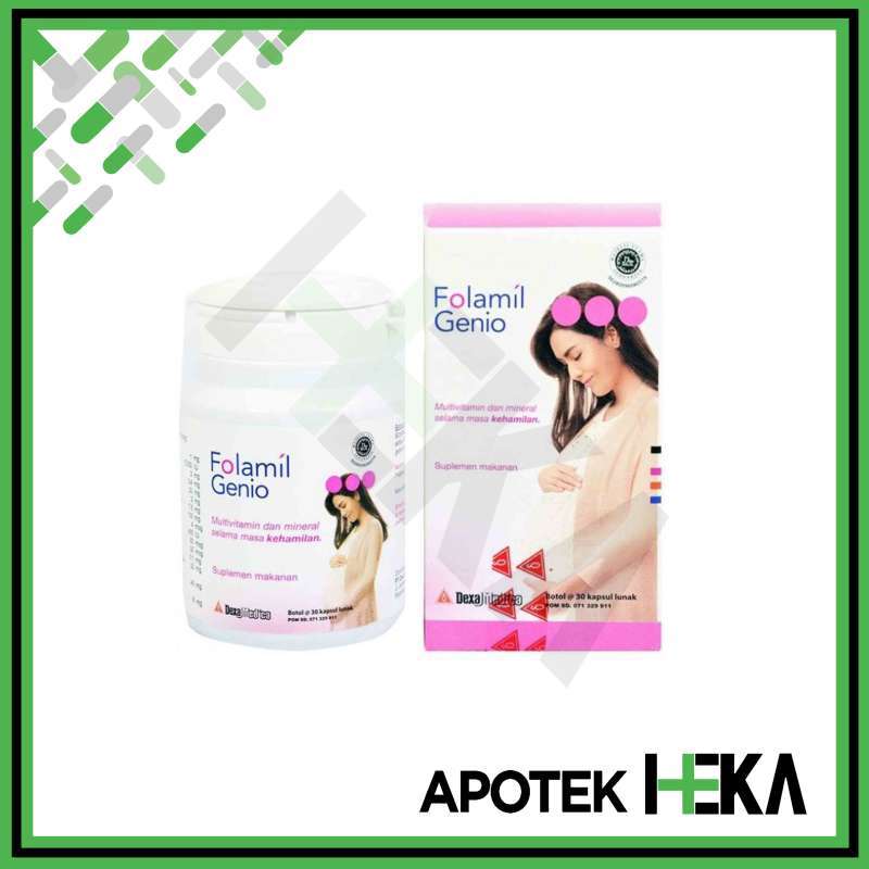 Promo Folamil Genio Soft Capsule Botol isi 30 - Multivitamin Masa ...