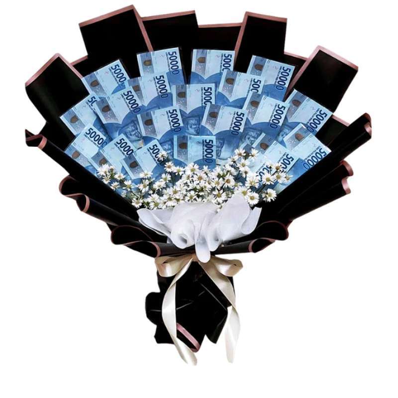 Jual Buket Uang Asli / Buket Bunga Uang Kertas Asli / Money Bouquet 2 ...