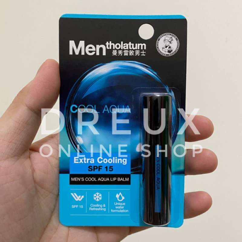 Promo [IMPORT] MENTHOLATUM Men's Cool Aqua Lip Balm Extra Cooling SPF ...