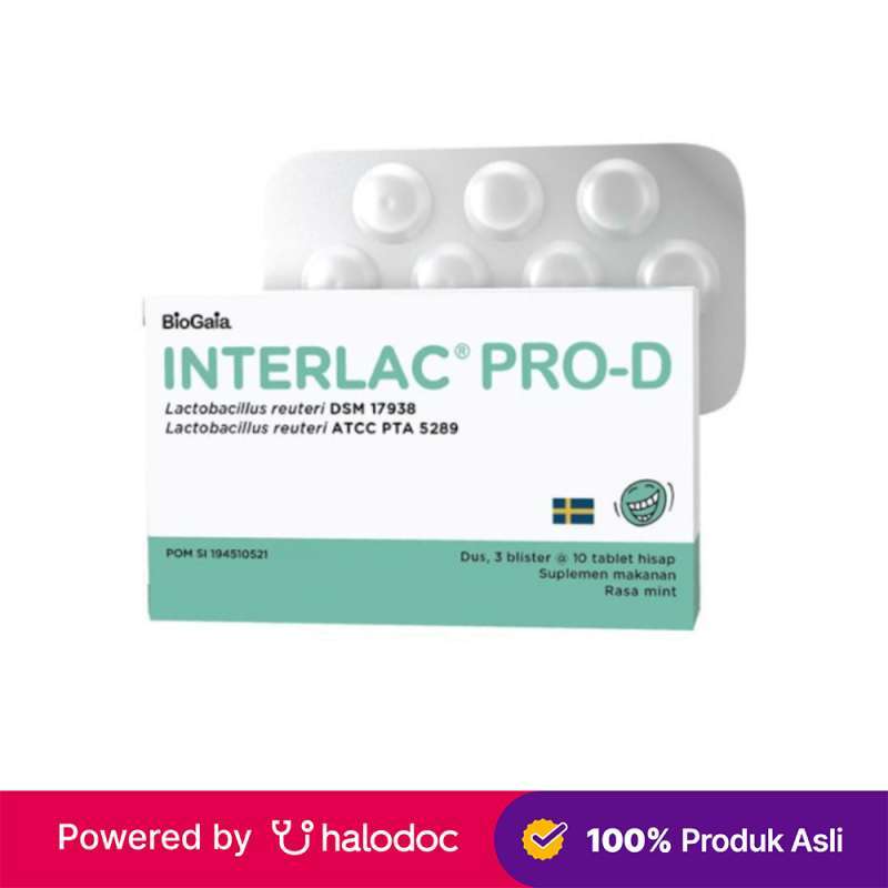 Jual Interlac Pro-d 10 Tablet Hisap Di Seller Apotek Halomedika Bsd ...