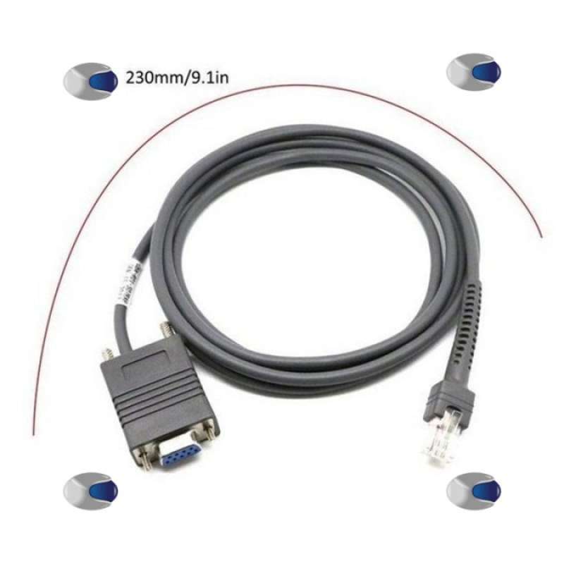 Jual Cable Barcode Serial Scanner Rs232 Power Dc Male Rj45 For ...