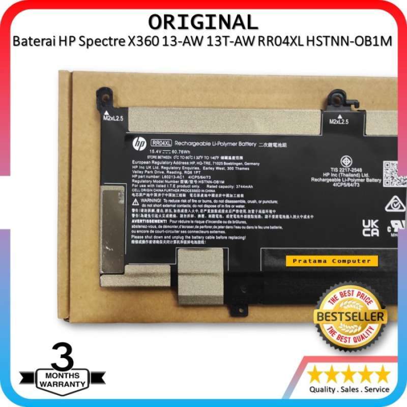 Promo Baterai Hp Spectre X360 13-aw 13t-aw Rr04xl Hstnn-ob1m Original ...