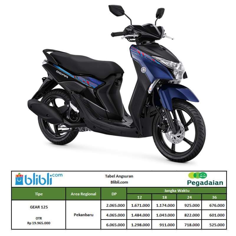Jual Pegadaian - [dp] Yamaha Gear 125 Standard Version Sepeda Motor ...