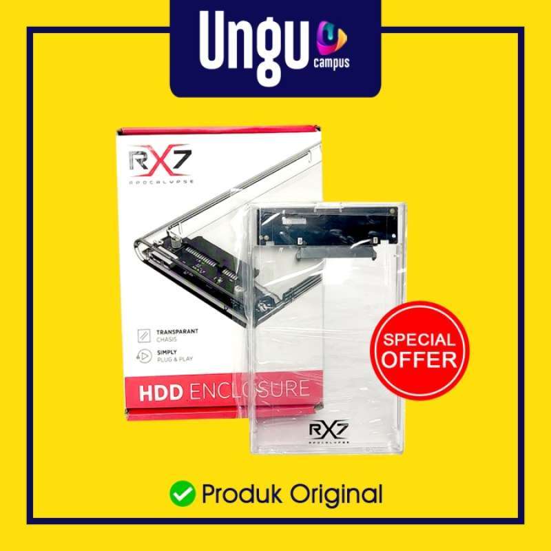 Jual HDD ENCLOSURE RX7 2.5 USB 3.0 CASING HARDISK EXTERNAL di Seller ...