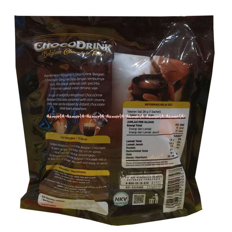 Jual Chocodrink 5sahet Belgian Chocolate Taste Chocolate Flavor Drink ...