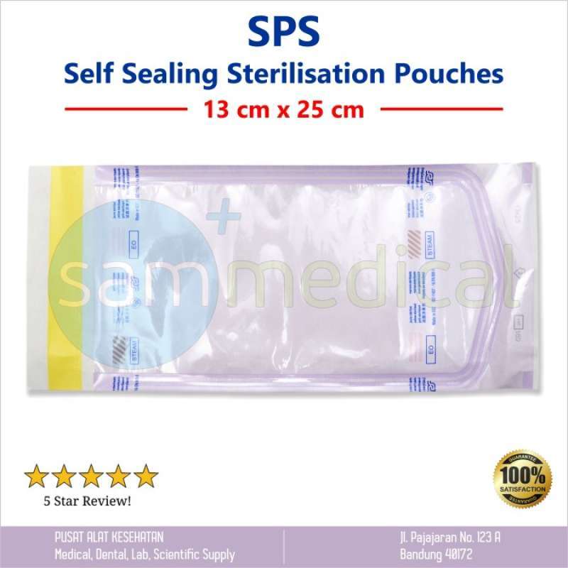 Jual Sps Self Sealing Pouch / Sterilization Pouch @ Per Lembar - 13 X ...