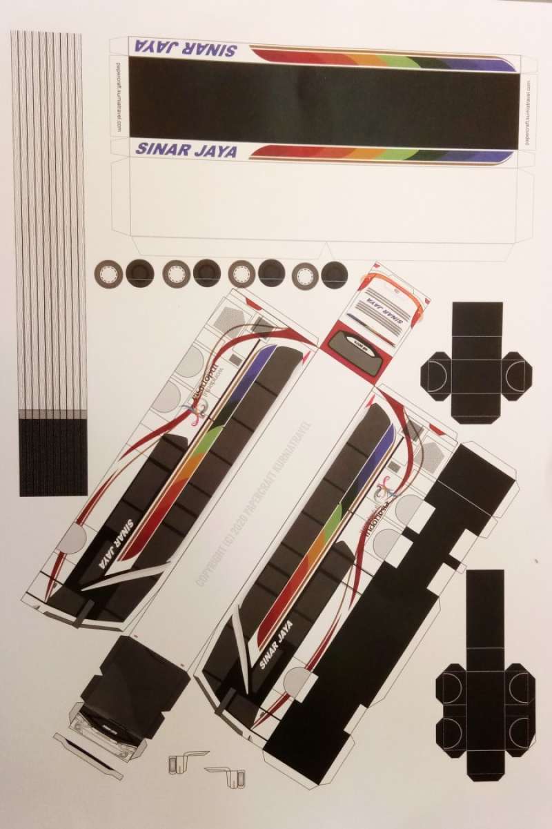 Jual Pola Papercraft Bus Tingkat Sinar Jaya di Seller Wellmart Premier ...