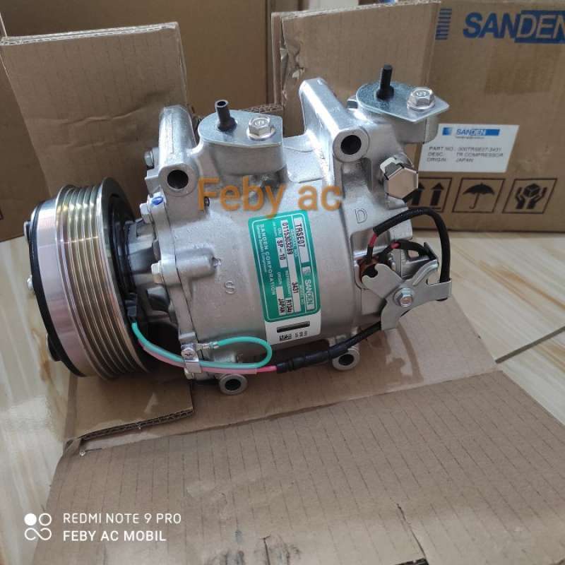 Promo Kompresor Compresor Ac Mobil Honda Jazz Rs / Freed Original Sanden Diskon 23% Di Seller ...
