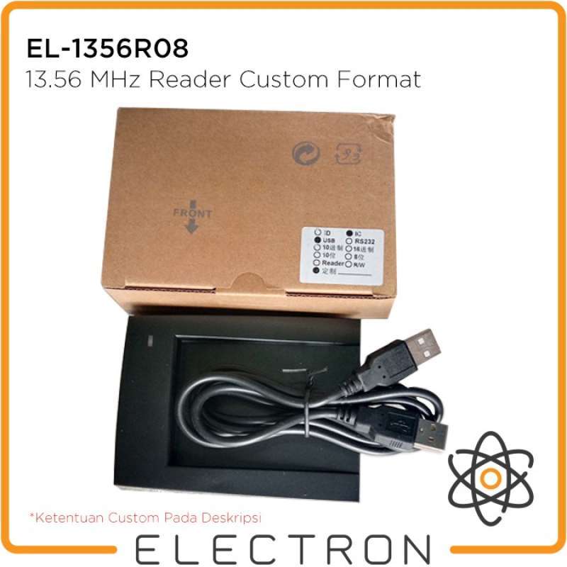 Promo EL-1356R08 Custom Format RFID Desktop USB Card Reader 13.56 MHz ...