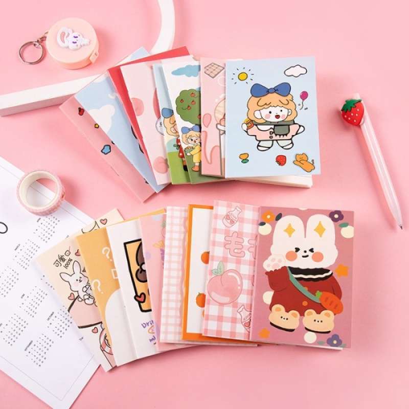 Jual buku diary mini lucu aesthetic buku jurnal notebook kartun motif ...