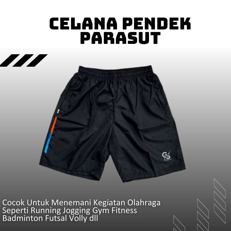 Promo Celana Pendek Olahraga Pria Sport Parasut Training Running Joging ...