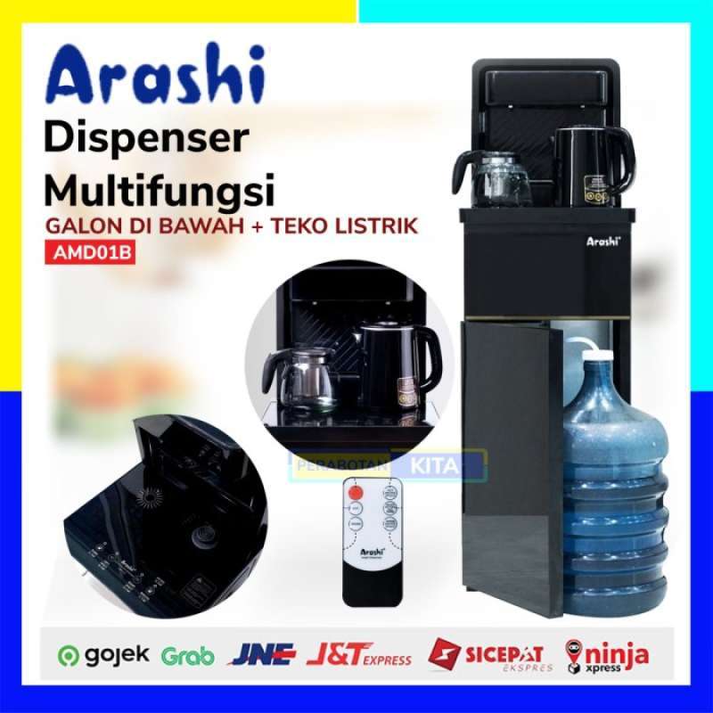 Promo Dispenser Galon Bawah Arashi Amd01b Multipungsi - Hitam Diskon 33 ...