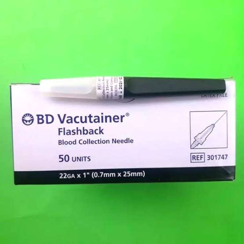 Promo Bd Vacutainer Flashback 22g X 1 Blood Collection Needle Diskon 33 ...