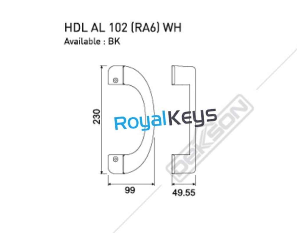 Promo Handle Pintu Sliding Dekson Dekkson Hdl Al 102 Ra6 Aluminium ...