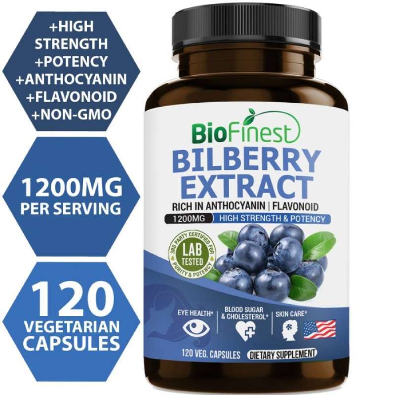 Promo Biofinest Bilberry Extract 1200mg, 120 Capsules Diskon 33% Di ...