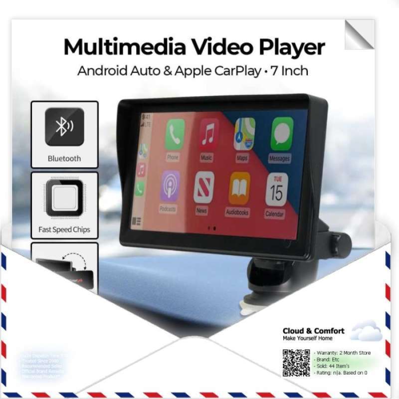 Promo Grandnavi Multimedia Video Player Wireless Carplay Android Auto 7 ...