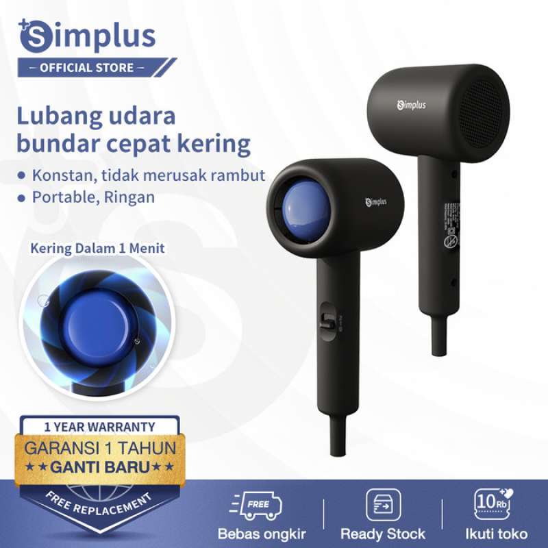 Promo Simplus Hair Dryer Pengering Rambut 2 Tingkat Suhu Cepat Kering ...