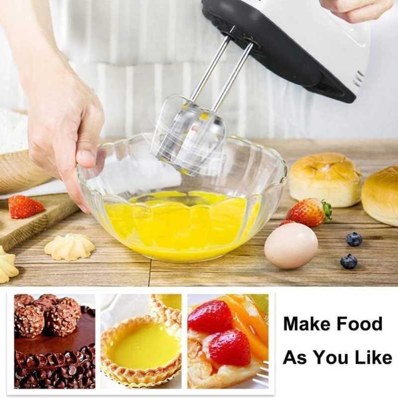 Jual Super Hand Mixer Pengaduk 7 Kecepatan Otomatis Free 4 Buah Alat