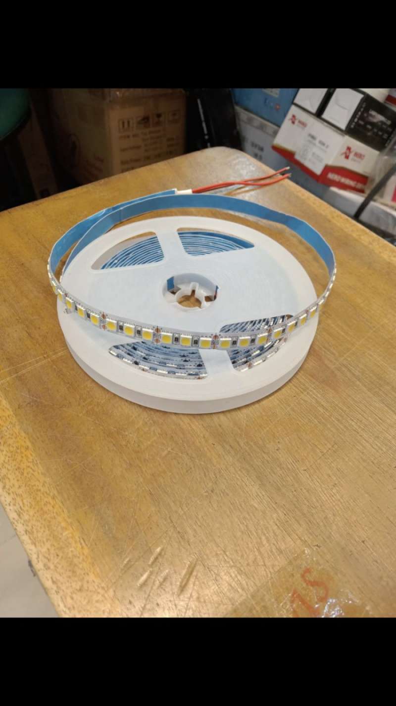 Promo Led Strip 12v 12volt 120 Mata 5050 10000k Cool White Cw 120led ...