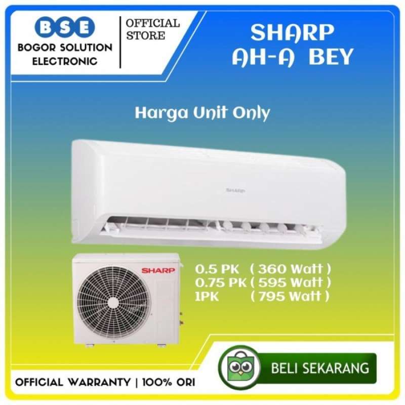 Promo Ac Sharp Garuda Series 3/4 Pk Ah-a7bey Sharp Ah A7bey 0.75 Pk Standar Diskon 23% Di Seller ...