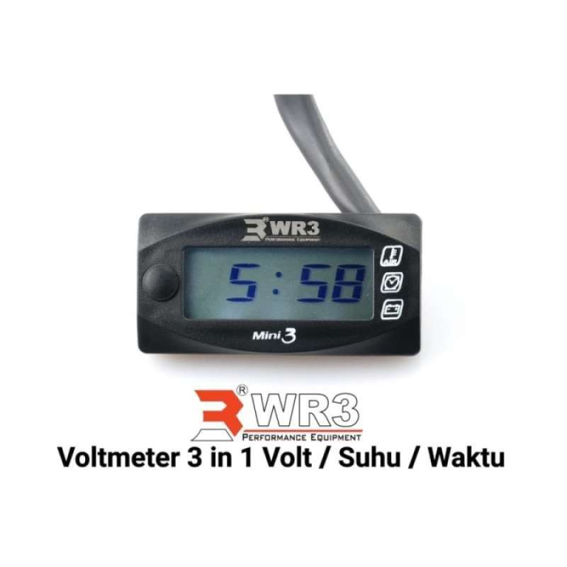 Jual New Volt Meter Motor Wr3 3in1 Universal Di Seller Gasta Depn ...