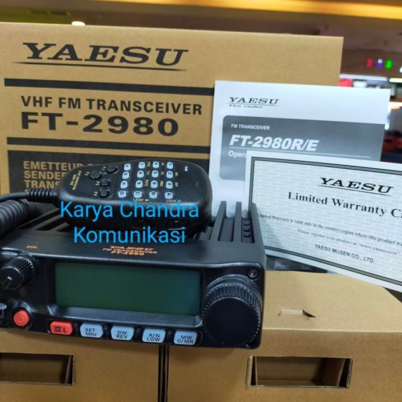 Promo RIG YAESU FT-2980R VHF 136-174 MHZ 80 WATT MUSEN Diskon 23% di ...