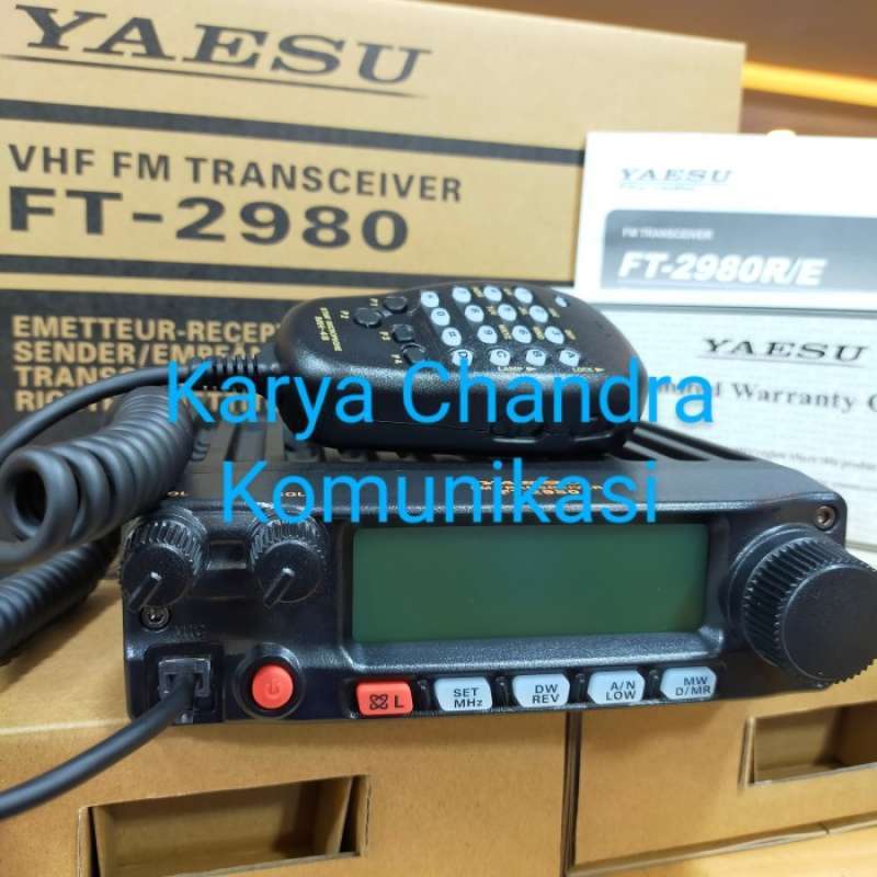 Promo RIG YAESU FT-2980R VHF 136-174 MHZ 80 WATT MUSEN Diskon 23% di Seller PT. Wakasa Pratama ...