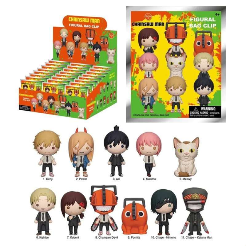Jual Sunrisepop Chainsaw Man 3d Foam Bag Clip Series 1 Figure Blind Box ...