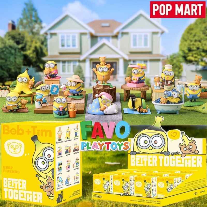 Promo POP MART Minions Bob & Tim Better Together Series Blind Box ...