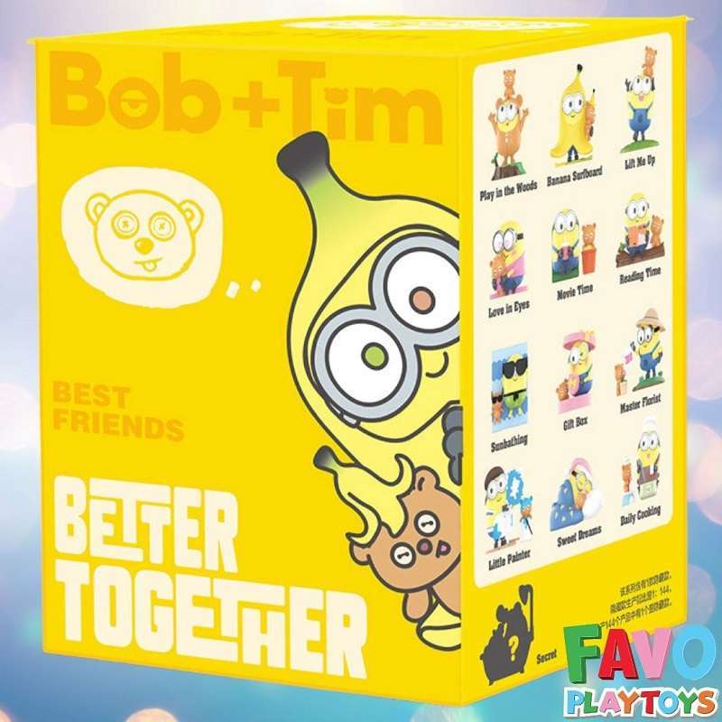 Promo POP MART Minions Bob & Tim Better Together Series Blind Box ...