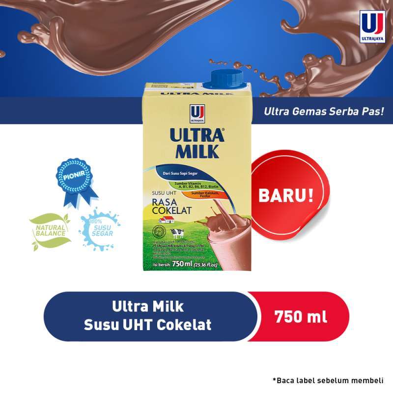 Promo Ultra Milk Susu Uht Cokelat 750ml Diskon 14% Di Seller Ultrajaya Official Store - Rawa ...
