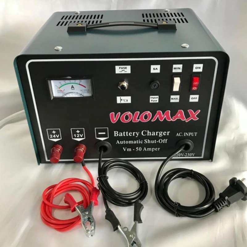 Promo Charger Accu/aki 20ah-400ah Volomax 50a(12v/24v) Vm50 Promo ...