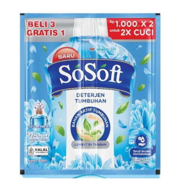 Jual So Soft Sachet Termurah - Harga Grosir Terupdate Hari Ini | Blibli