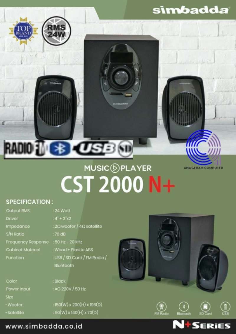Promo TOKO ADAKU-SPEAKER SIMBADA CST 2000N Diskon 40% di Seller Toko ...